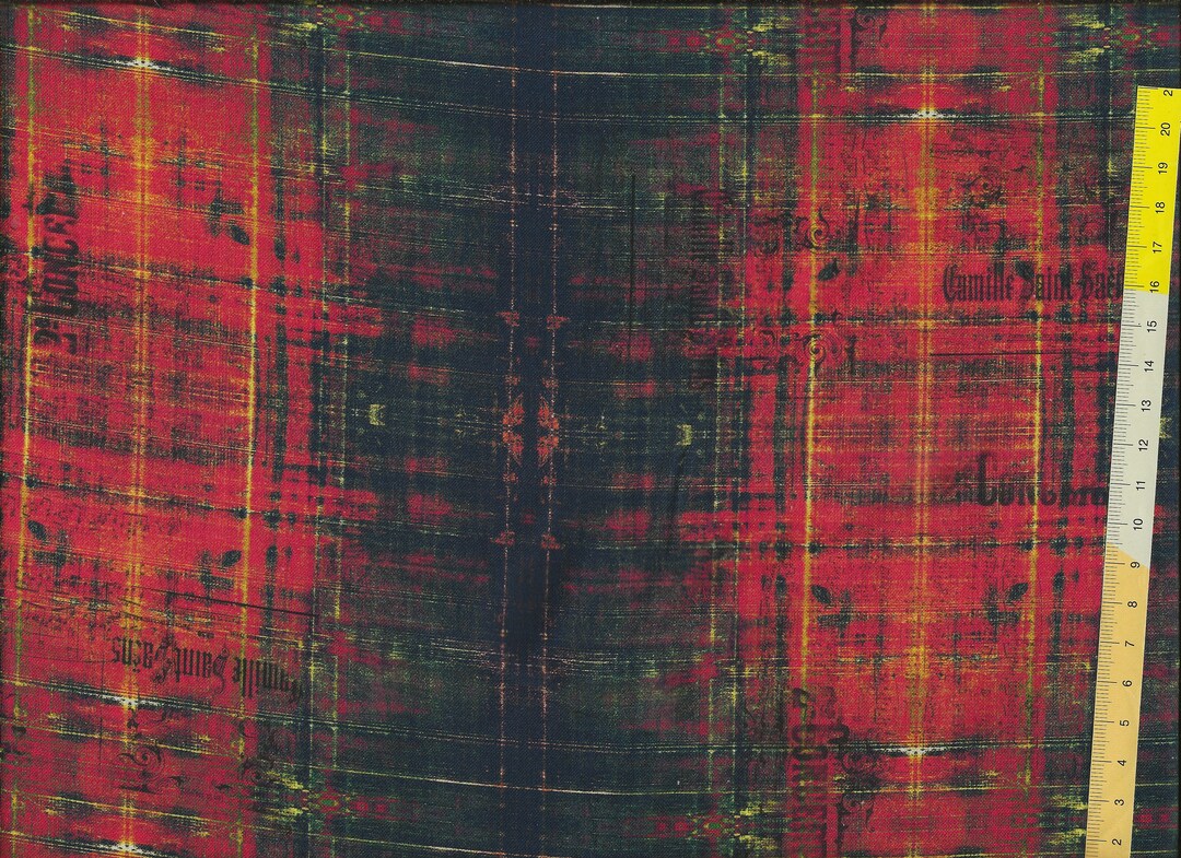 Patchwork Fabric "abandoned, PWTH136 Saint Concerto, Tim Holtz" - Etsy