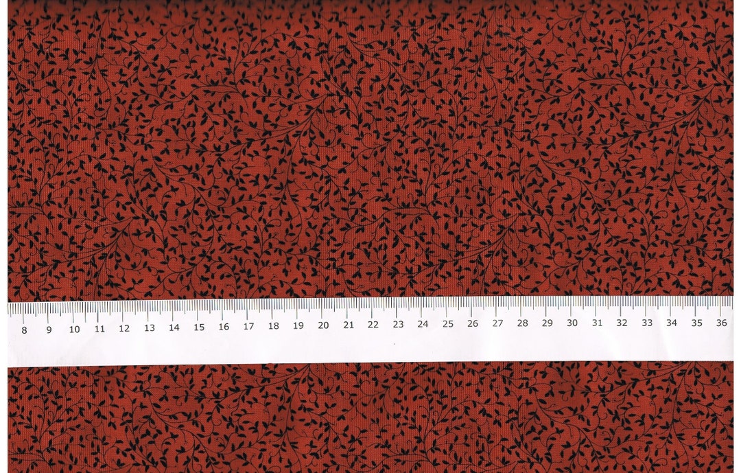 Patchwork Fabric Tendrils Red-black Dusty - Etsy
