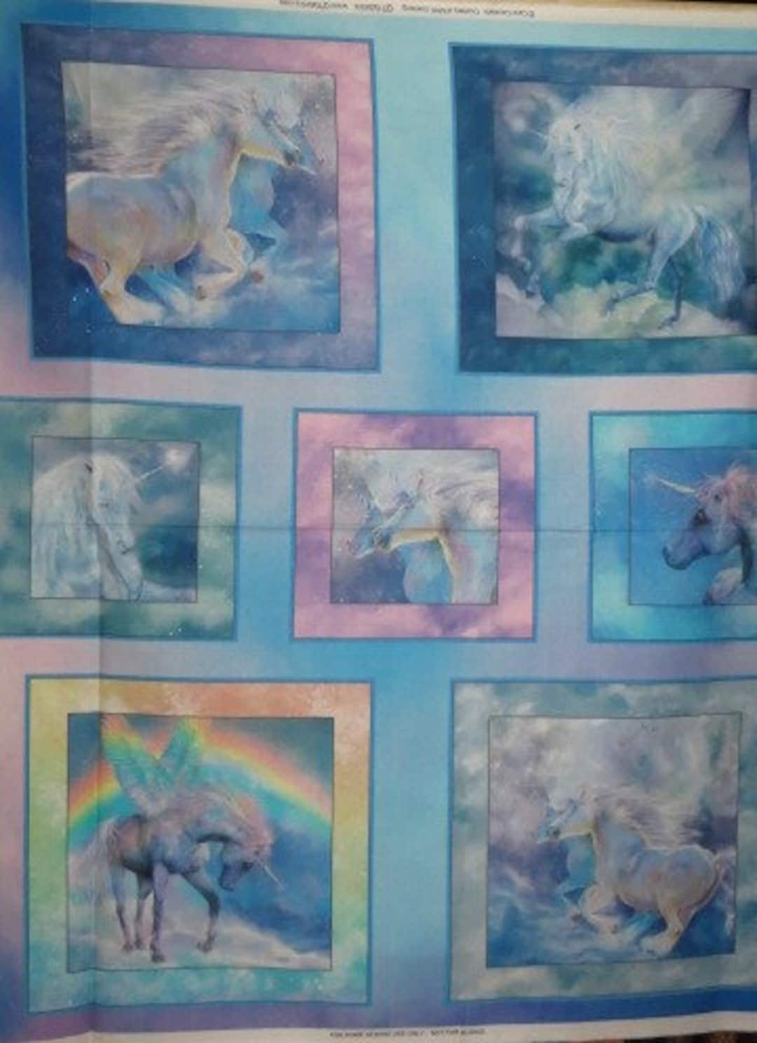 Patchwork Fabric unicorn Mystique Unicorn Panel - Etsy