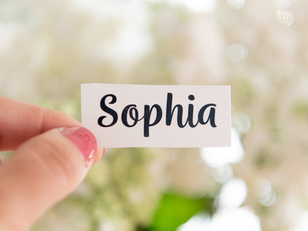 Name Stickers Sticker Personalized Caption Names Vinyl Sticker Name by ...