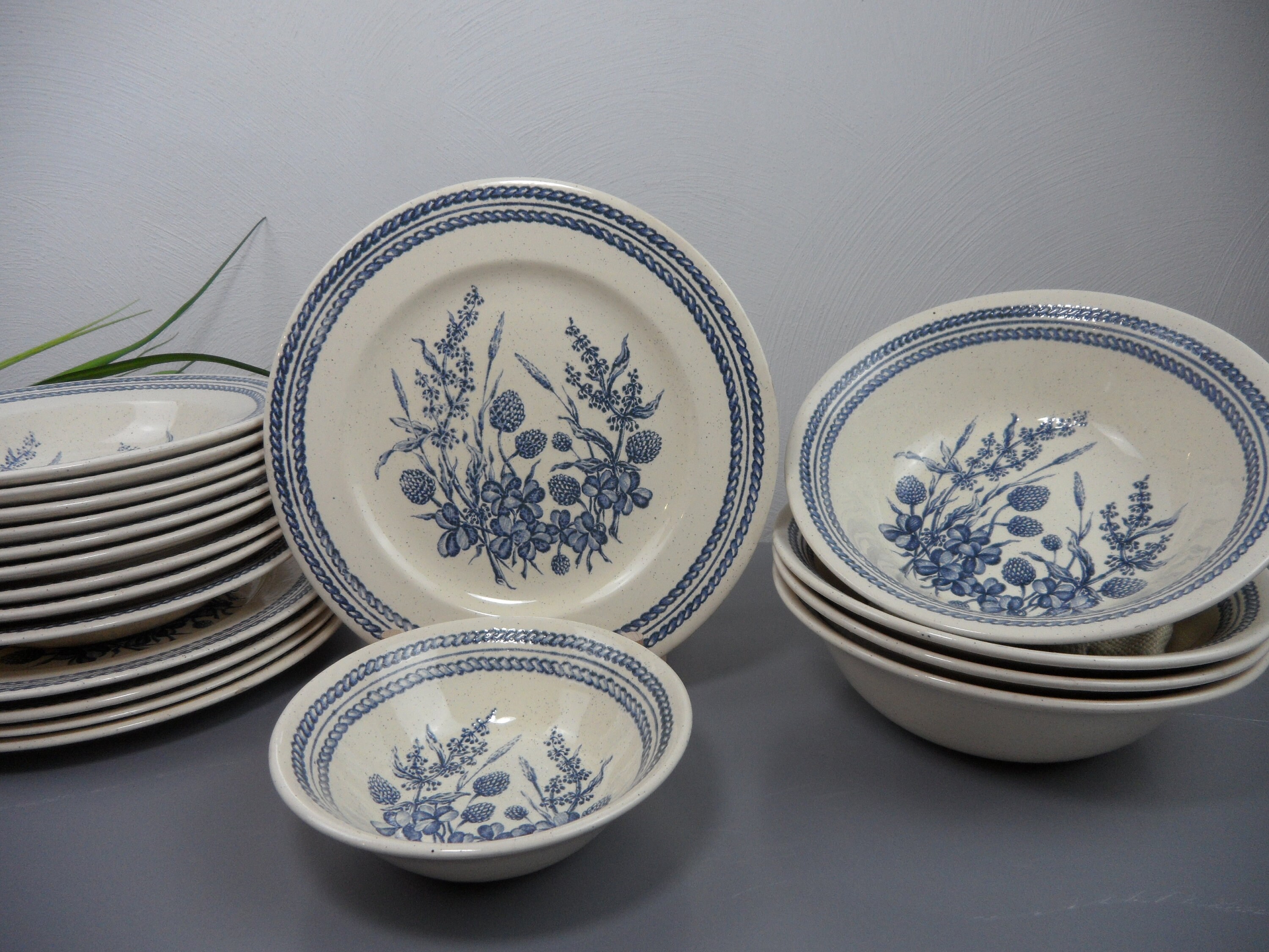 ENGLAND Service English TABLE SERVICE With Grasses and - Etsy