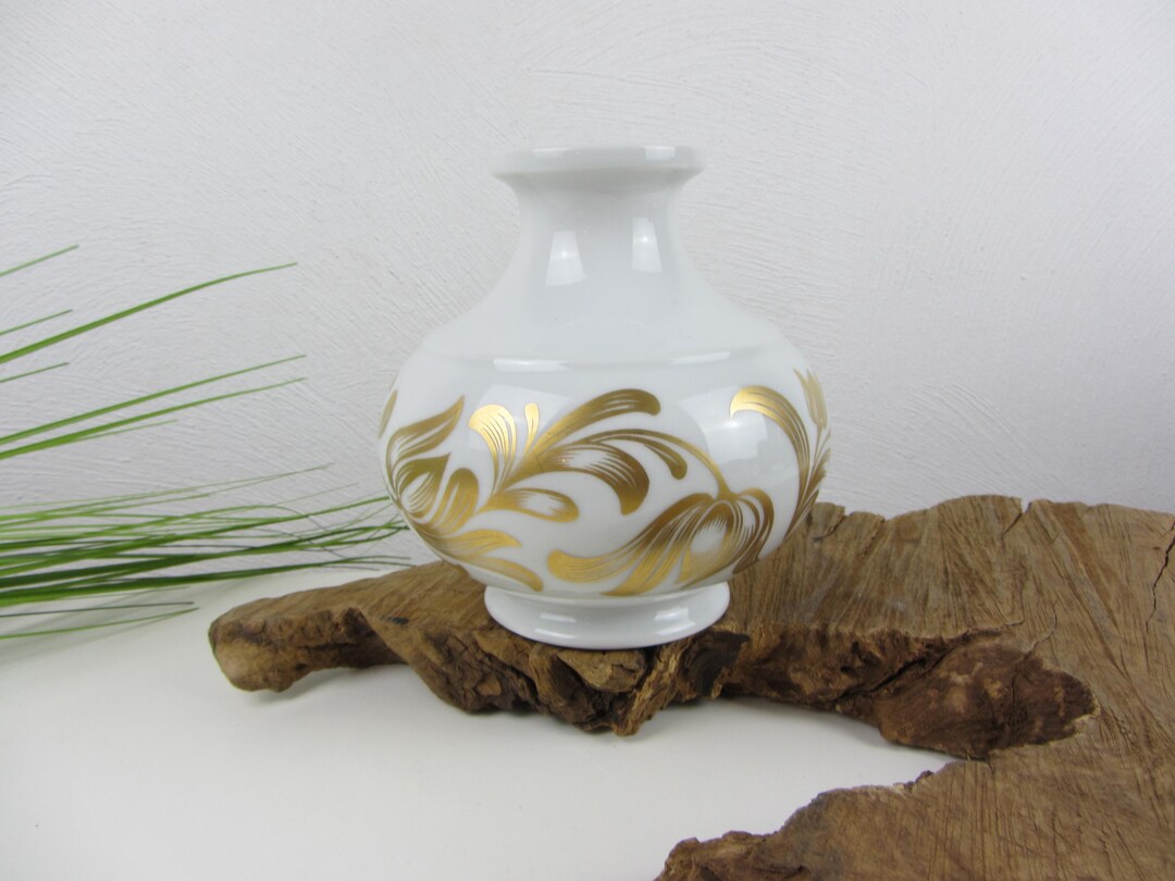 HEINRICH, VASE 1998 White Gold, Vintage Flower Vase Timeless and Modern ...