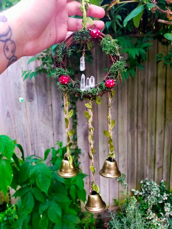 Witches Bells/ Bronze Witches Bells/ Wreath Bells/ Mushroom/ - Etsy