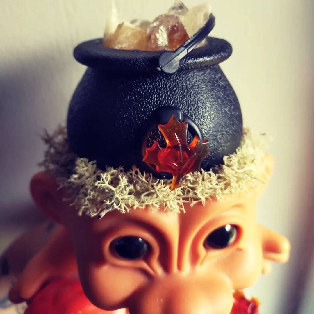 Large Halloween Crystal Troll / Standing Troll Doll / Crystal - Etsy