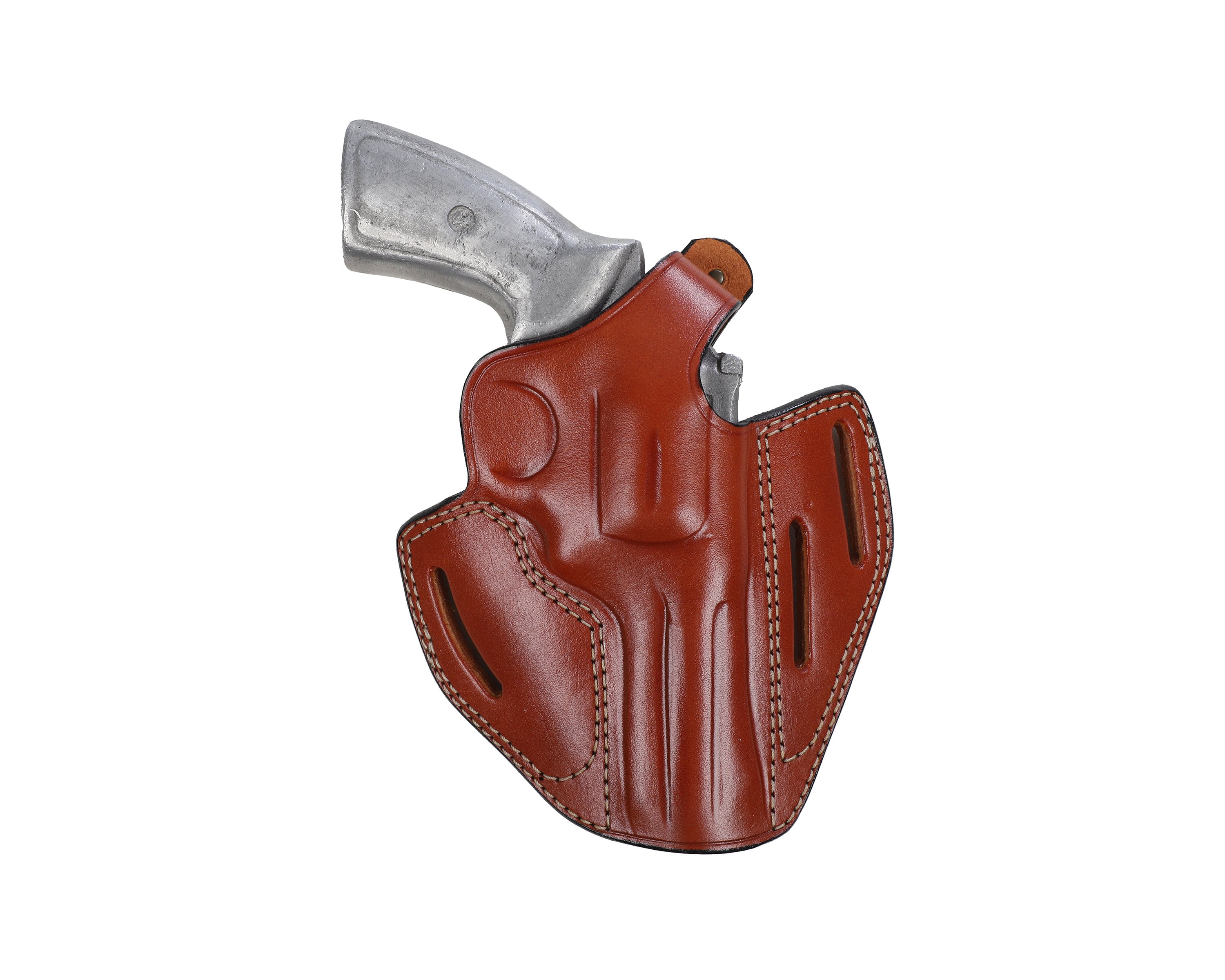 Taurus Model 82 Revolver 38SPL Leather OWB Three Belt Slot Holster 3-4 ...