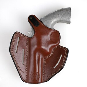 Colt Python 4 Inch 357 Magnum Leather OWB Three Slot Belt Holster - Etsy