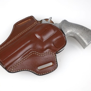 Colt Python 4 Inch 357 Magnum Leather OWB Open Top Belt Holster - Etsy