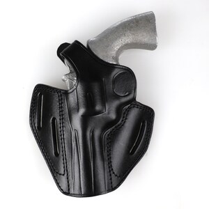 Colt Python 4 Inch 357 Magnum Leather OWB Three Slot Belt Holster - Etsy