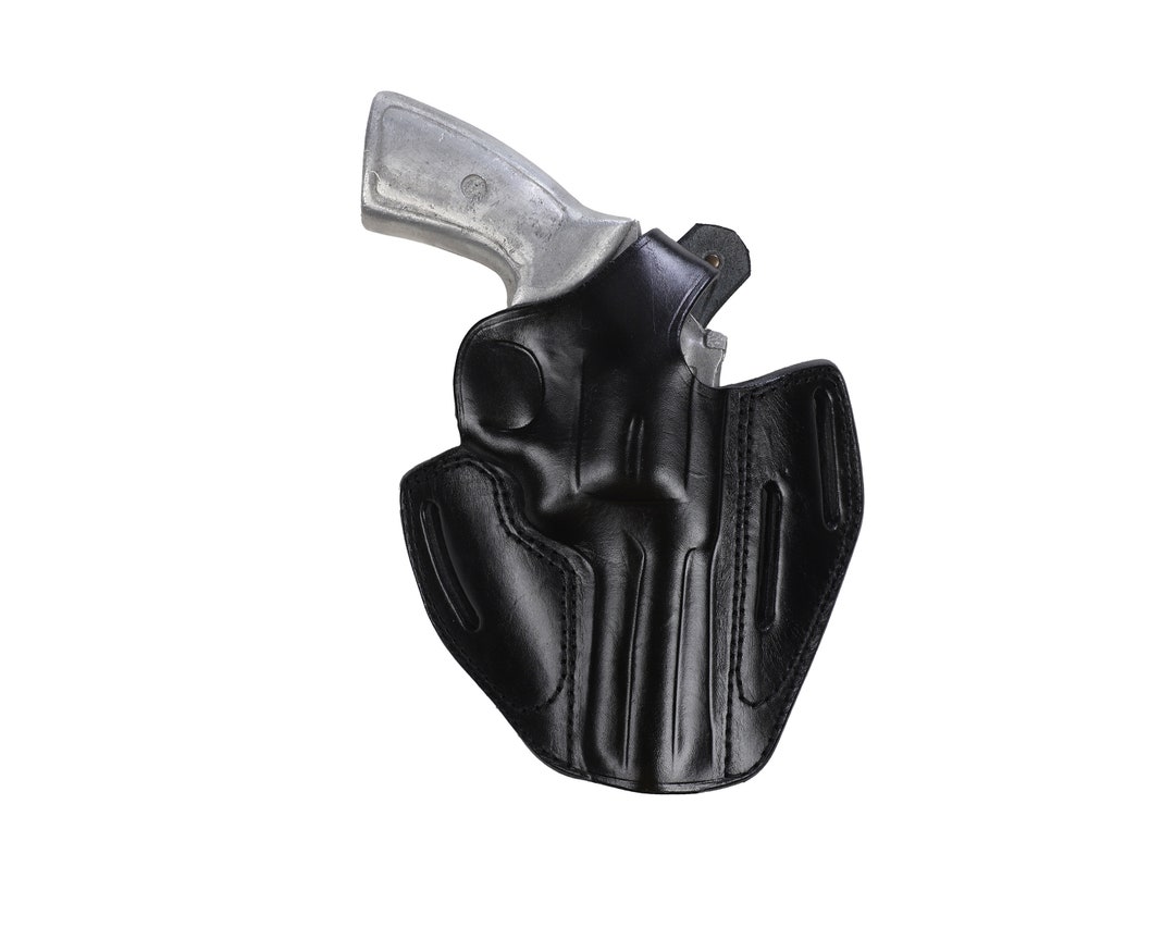 Taurus Model 82 Revolver 38SPL Leather OWB Three Belt Slot Holster 3-4 ...