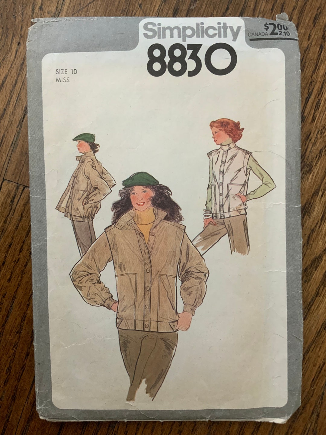 Vintage Simplicity 8830 Jacket Pattern Size 10 Bust 32.5” (missing ...