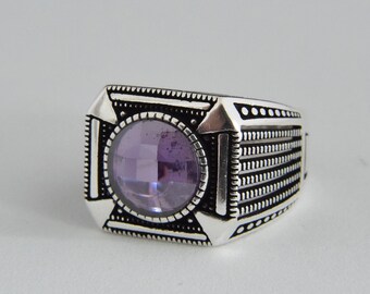 Handmade 925 Sterling Silver Men's Ring, Silver Ring, Rings for Men ...