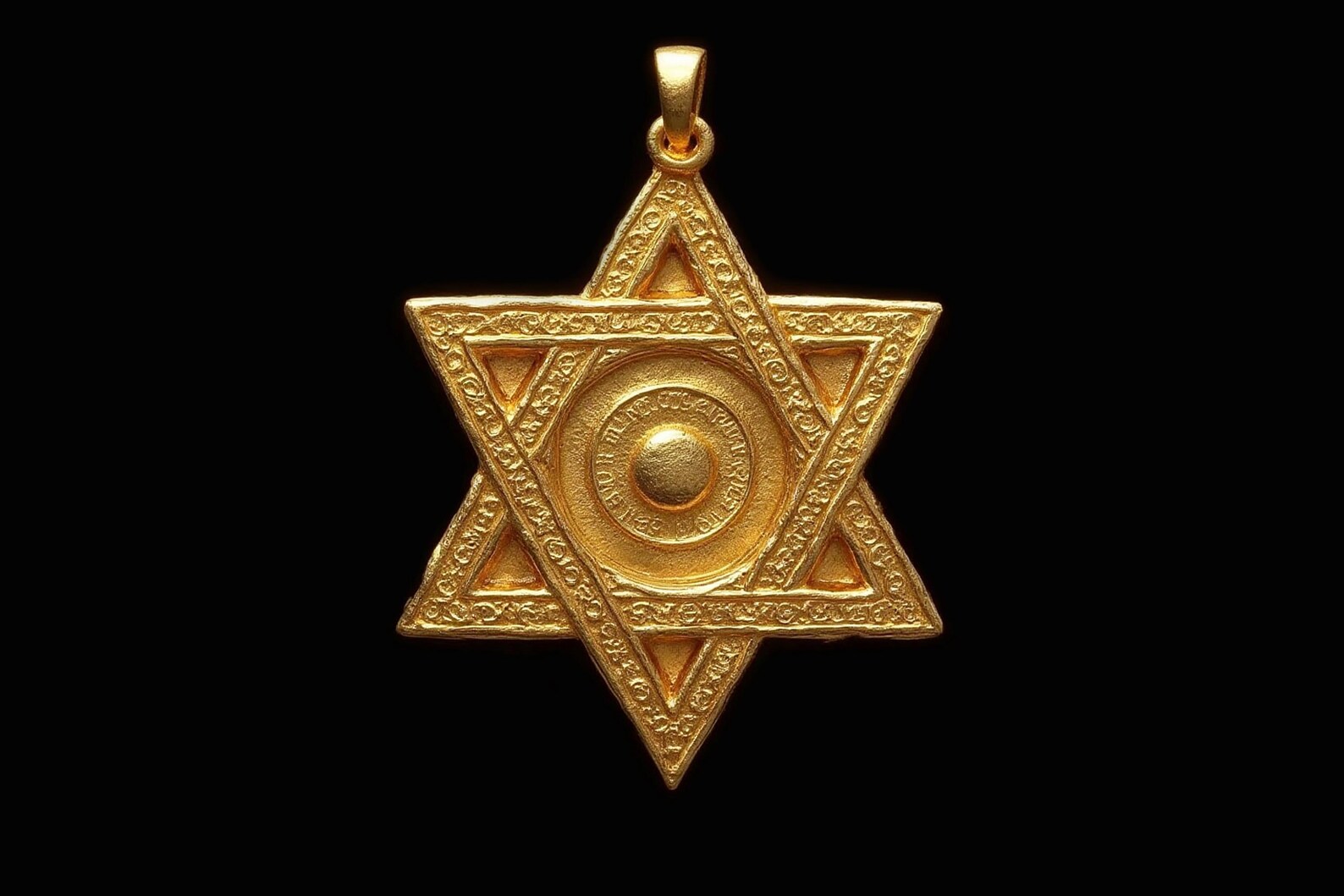 Handmade 14K Gold Star of David Pendant: Jewish Necklace - Etsy