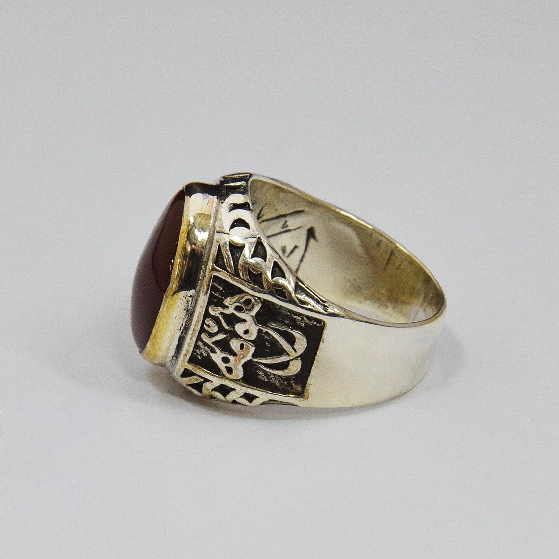 Handmade 925 Sterling Silver Men's Ring Silver Ring - Etsy