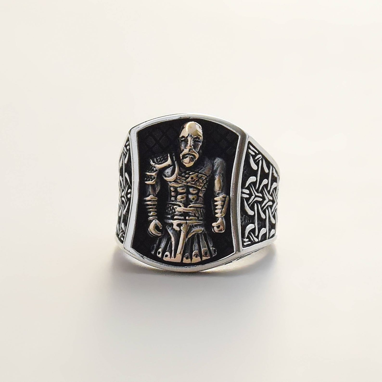 Kratos Ring 925 Sterling Silver Handmade Men's Ring - Etsy