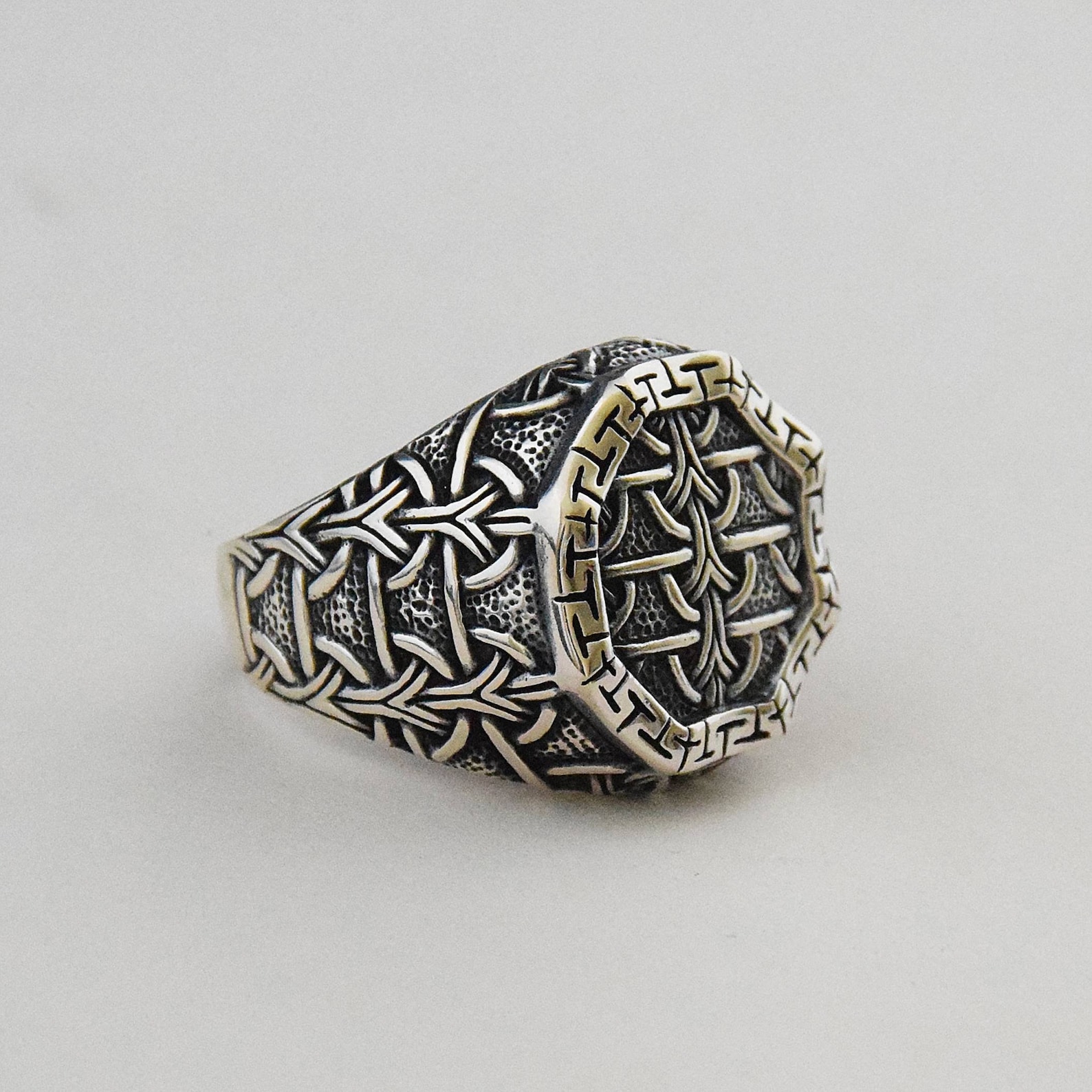 Wikinger Ring 925 Sterling Silber Handarbeit Herren Ring - Etsy.de