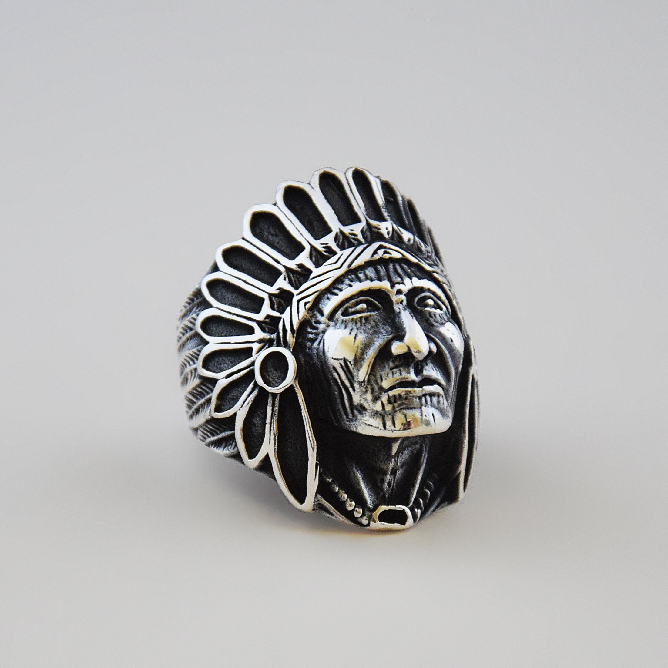 Chief Manitou 925 Sterling Silver Indian Ring Handmade Ring | Etsy
