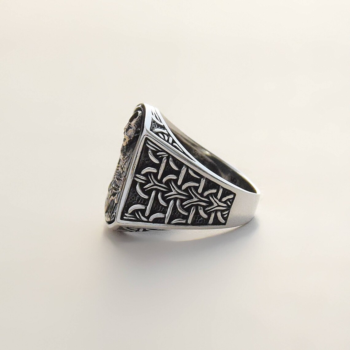 Kratos Ring 925 Sterling Silver Handmade Men's Ring - Etsy