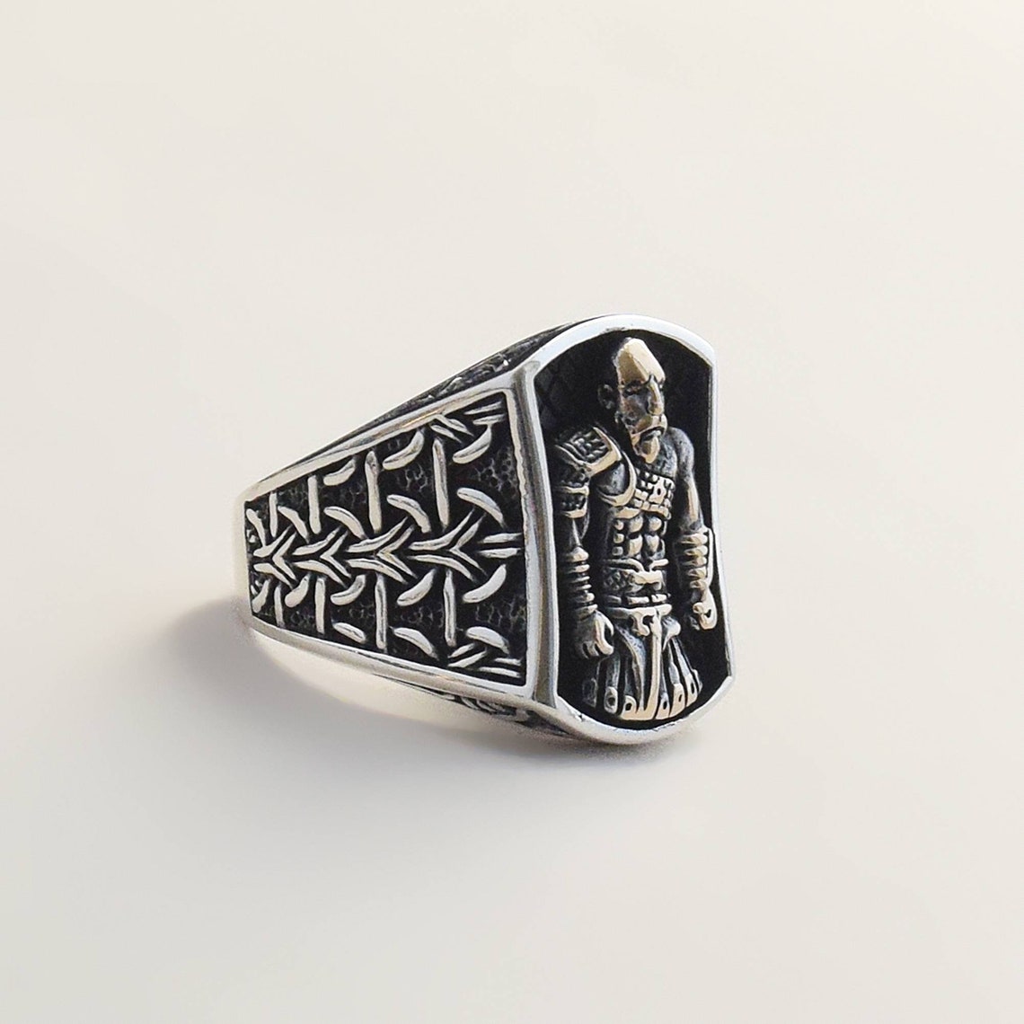 Kratos Ring 925 Sterling Silver Handmade Men's Ring - Etsy