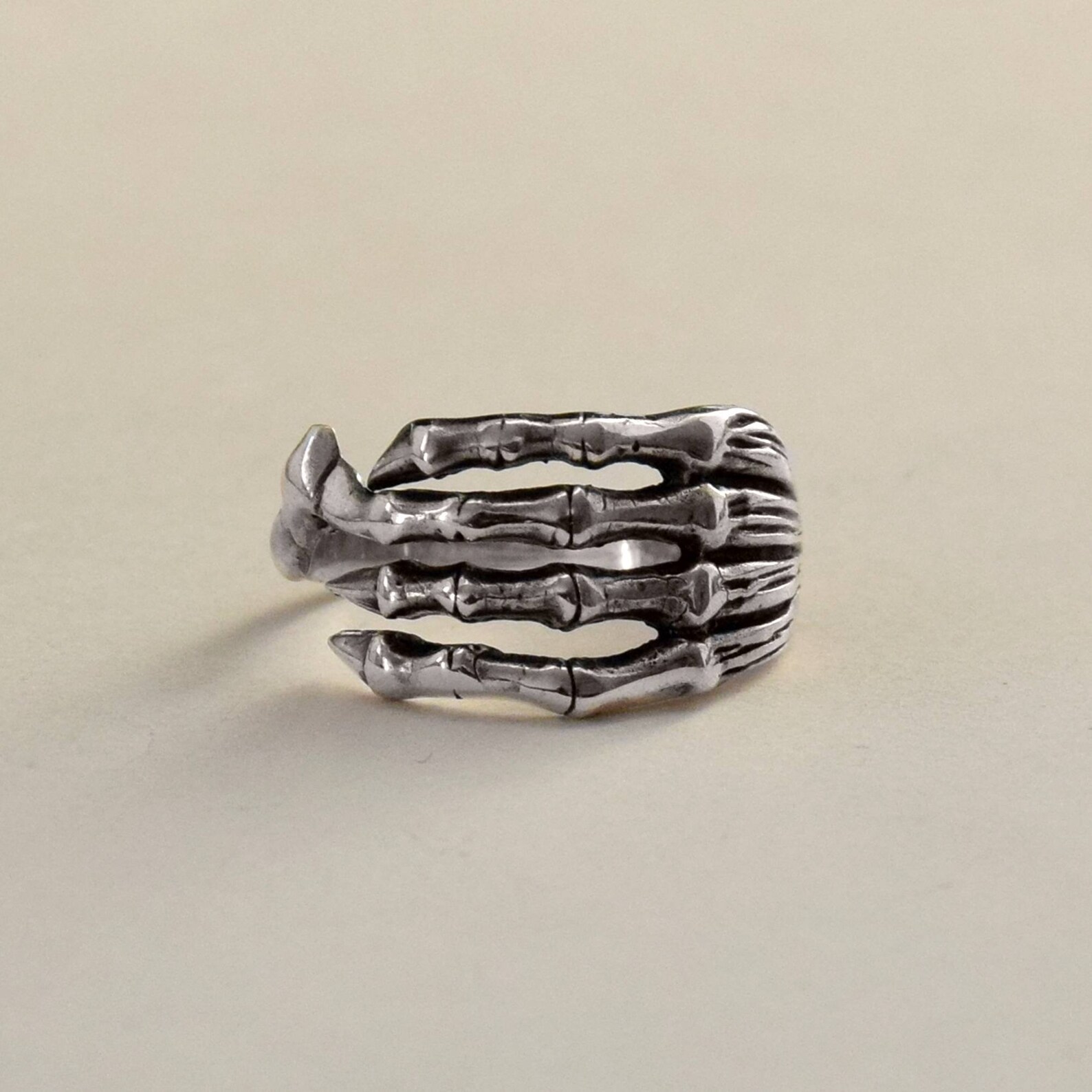 Skeleton Hand Ring 925 Sterling Silver Ring Silver Ring | Etsy