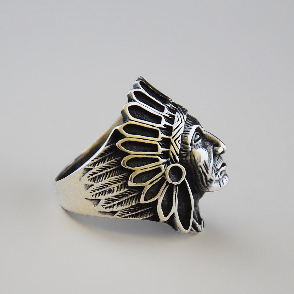 Chief Manitou 925 Sterling Silver Indian Ring Handmade Ring - Etsy
