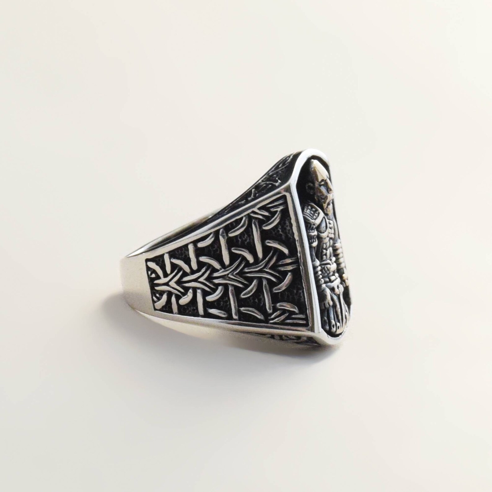 Kratos Ring 925 Sterling Silver Handmade Men's Ring - Etsy