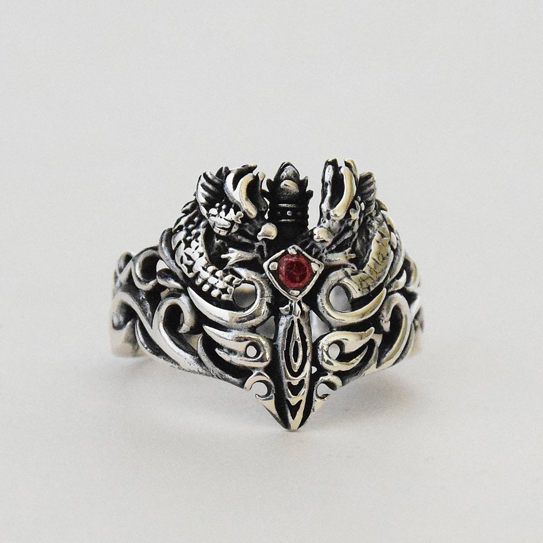 Dragon Dagger Ring 925 Sterling Silver Ring, Silver Ring, Game of ...
