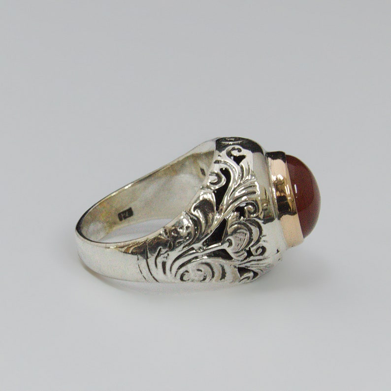 925 Sterling Silver Handmade Men's Ring Silver Ring - Etsy