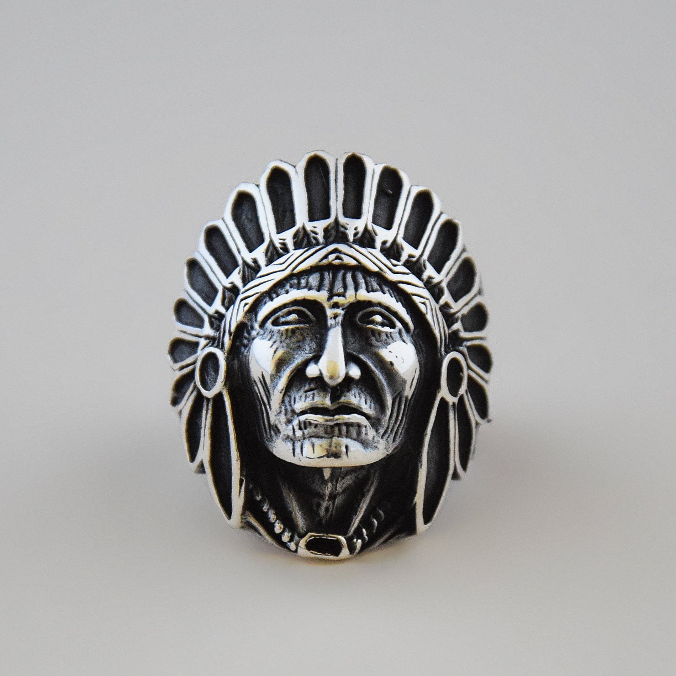 Chief Manitou 925 Sterling Silver Indian Ring Handmade Ring - Etsy