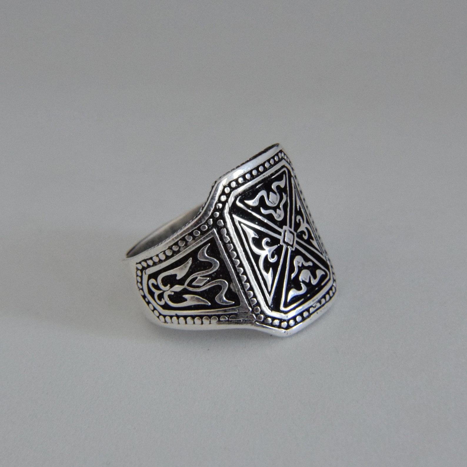 925 Sterling Silver Handmade Men's Ring Silver Ring | Etsy