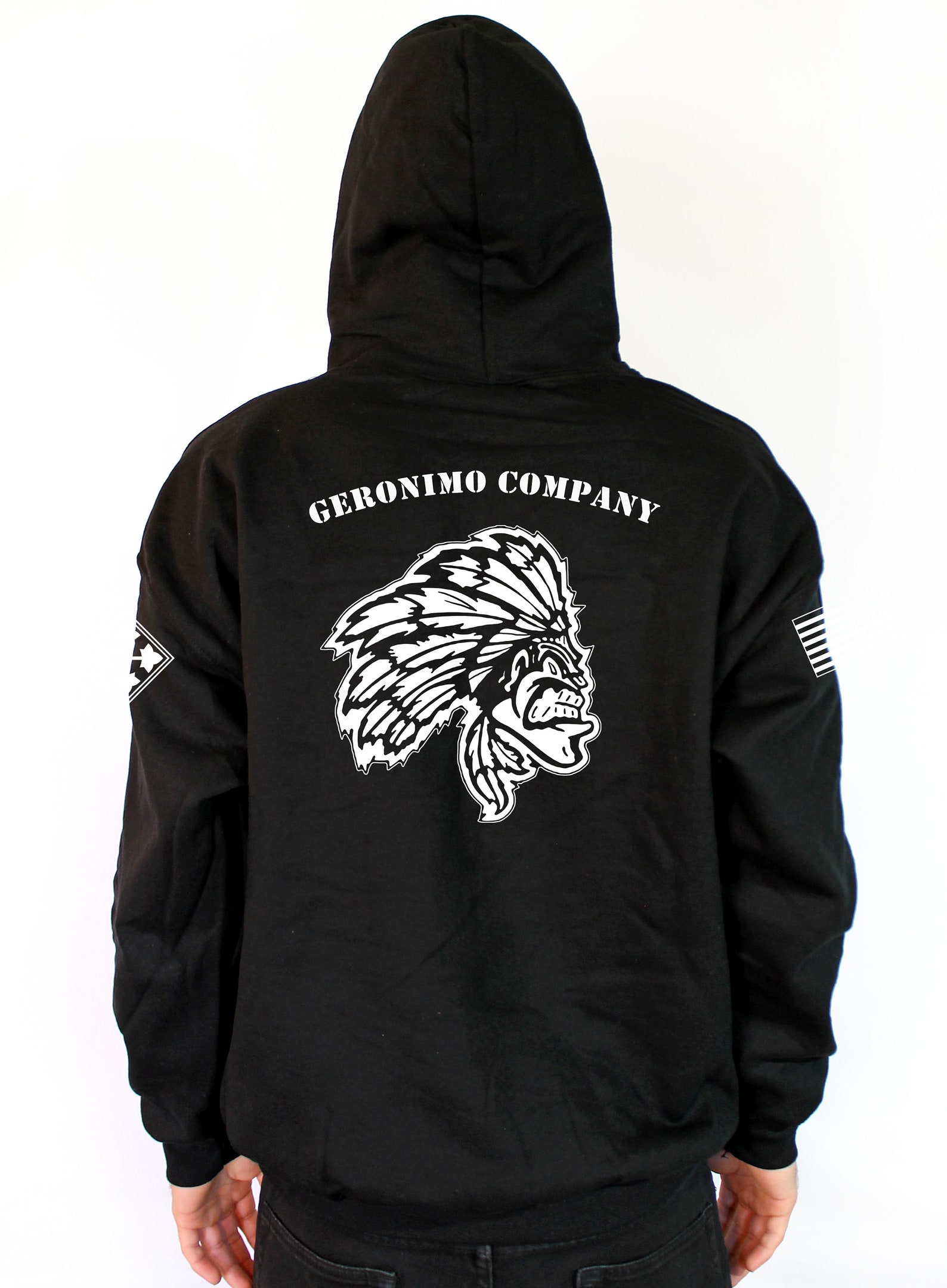 Geronimo Company Black Unisex Unit Hoodie Sweatshirt. This is - Etsy