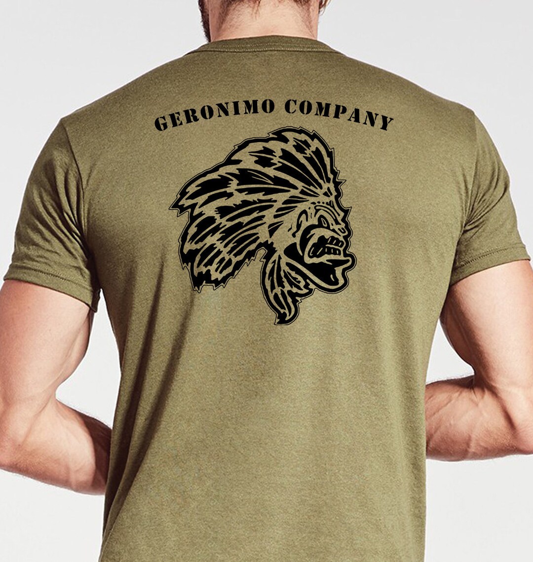 Geronimo Company Unisex Tan Shirt. This Shirt is Not Approved for PT ...