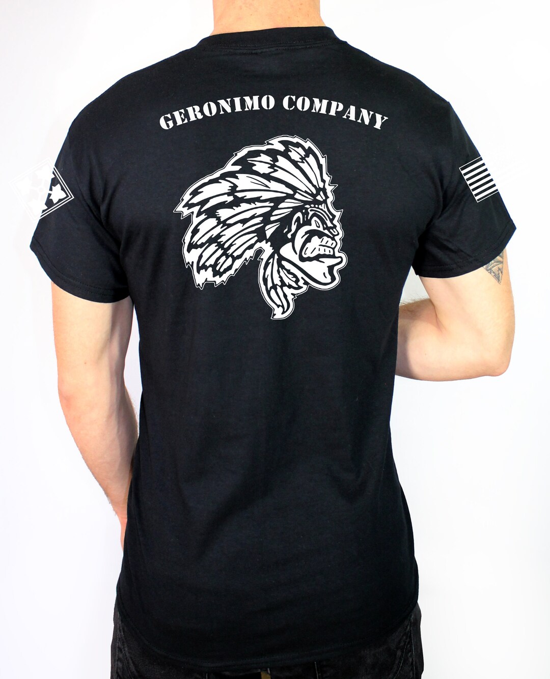 Geronimo Company Unisex Black PT Shirt. This Shirt is Approved for PT ...