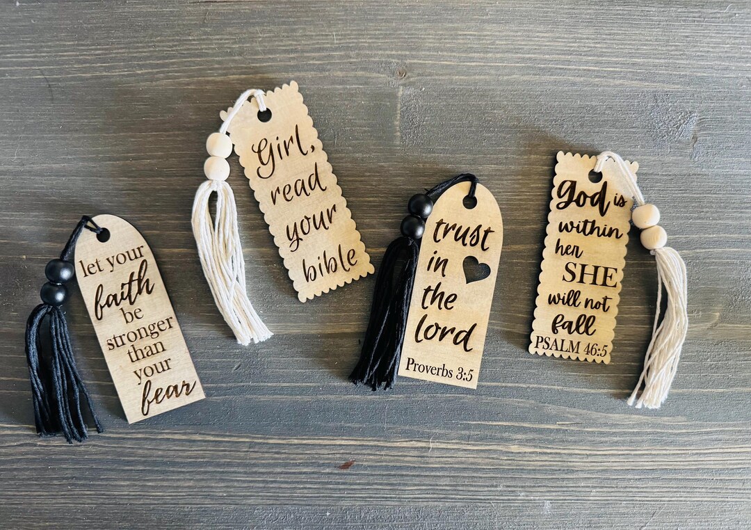 Laser Engraved Bible Verse Wooden Bookmark!! - Etsy