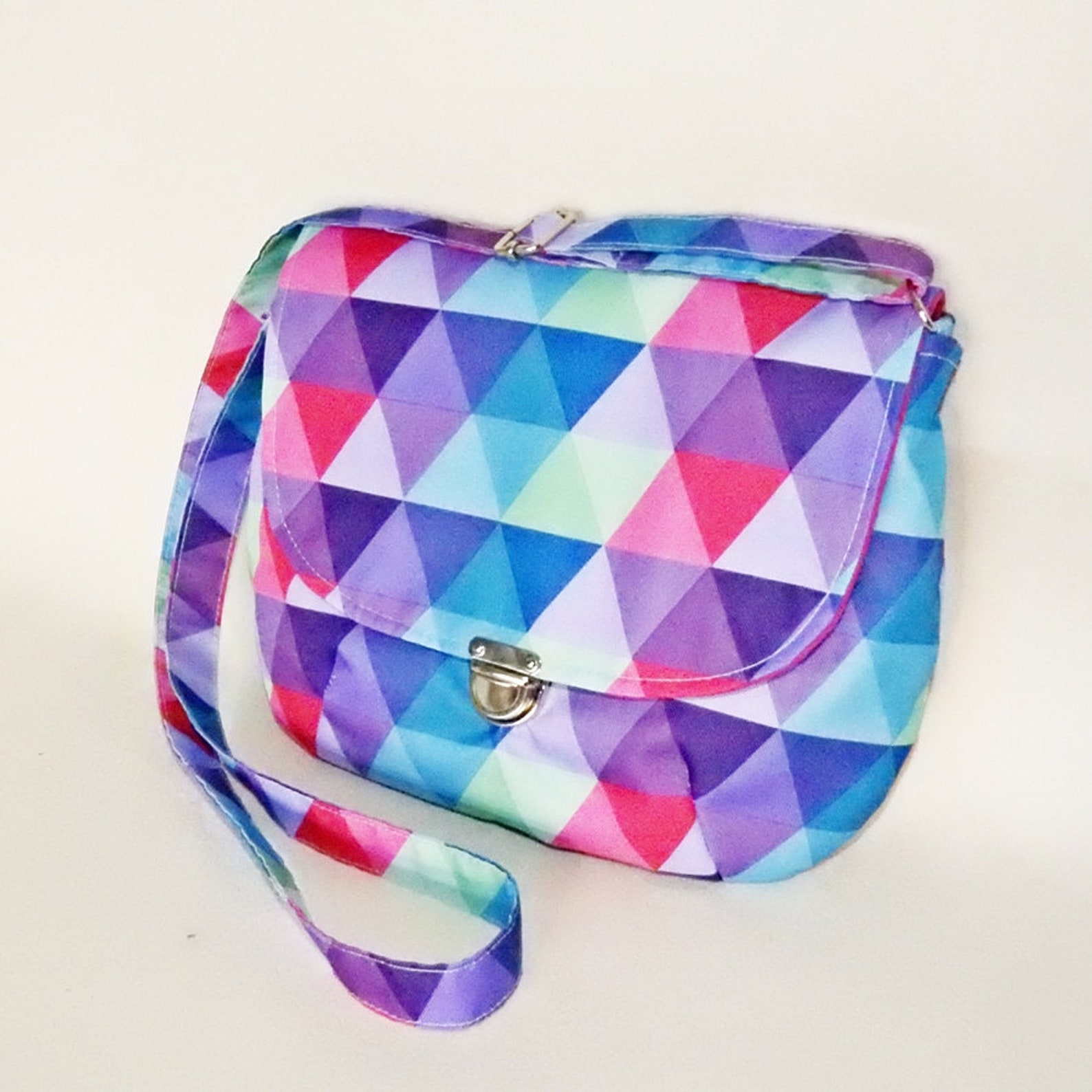 Crossbody Bag Geometric Pattern / Energetic Pattern Purse / - Etsy