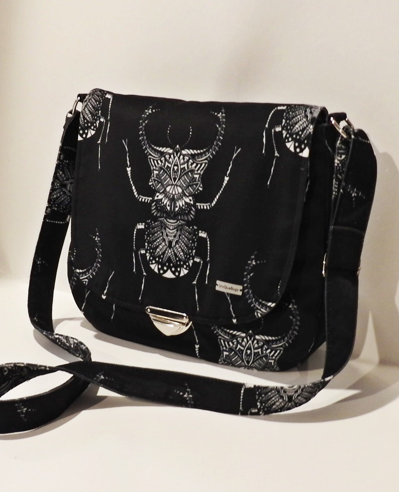 Crossbody Insect Pattern / Messenger Bag Velvet Purse | Etsy