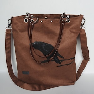 Cool Shopper Raven Bag , Raven, Shoulder Bag, Xlarge Brown Bag, - Etsy