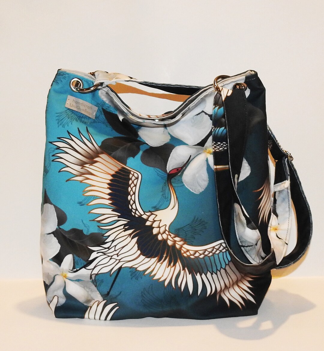 Boho Bag / Crane Bag, Japanese Style Bag, Oriental Style Bag - Etsy