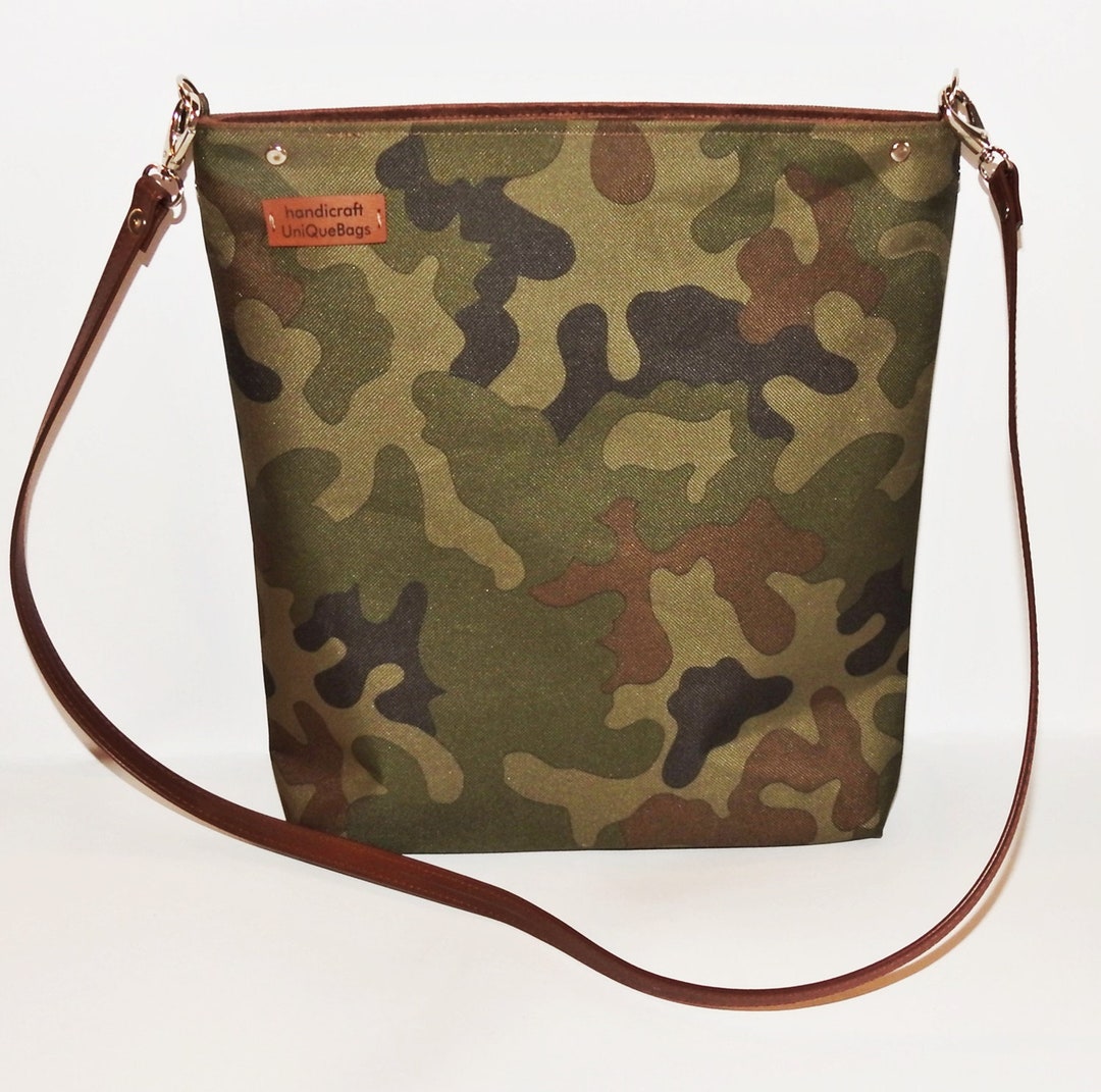 Camo Bag, Crossbody Bag, Military Style Bag, Medium Messenger - Etsy