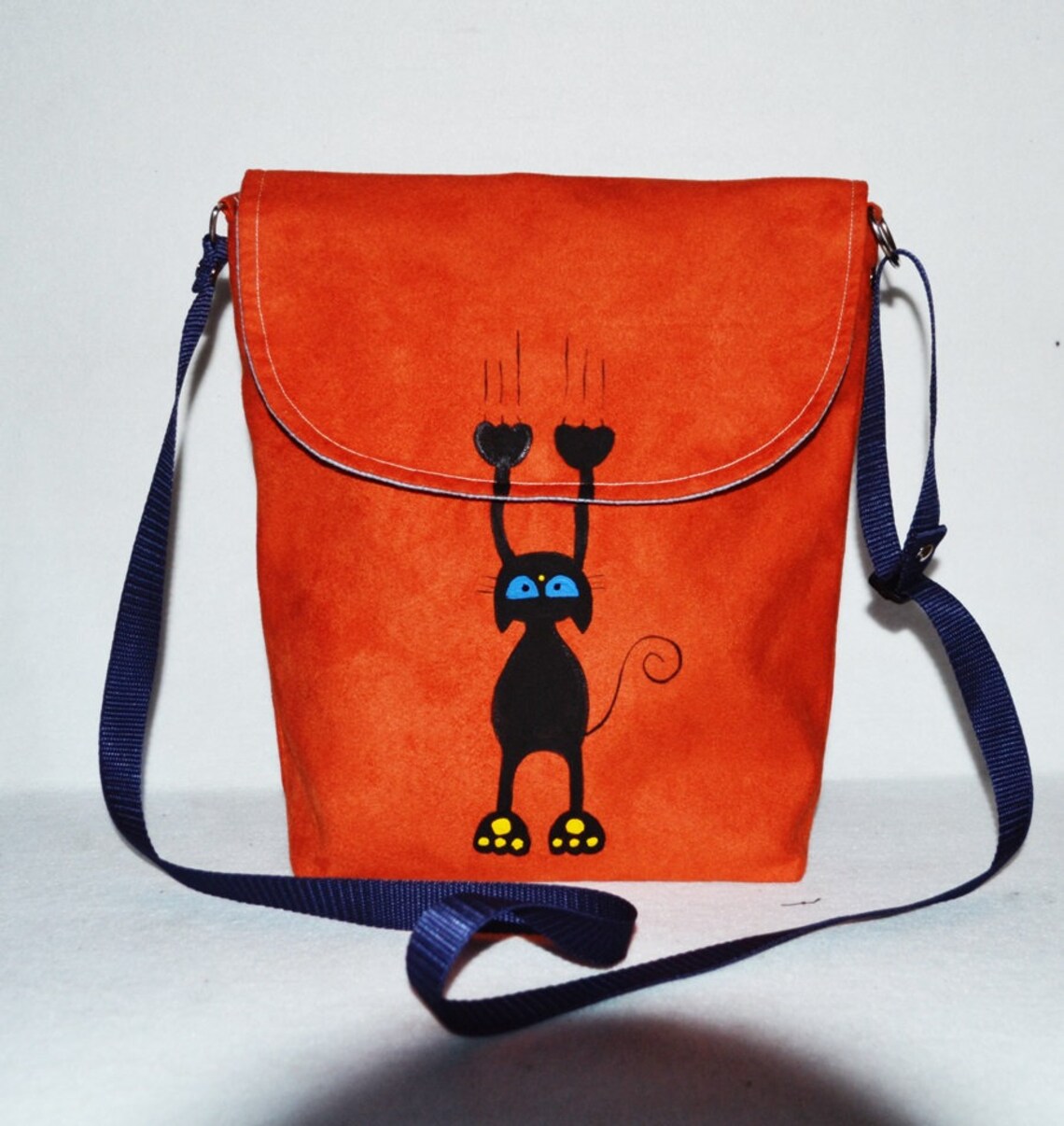 Cute Crossbody Bag for Girl CAT / Messenger Bag for Youth / Handbag for ...