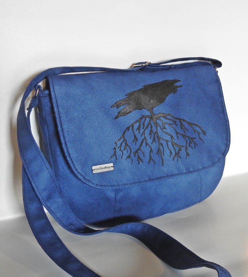 Raven Purse, Crossbody Bag, Medium Messenger, Gothic Bag - Etsy