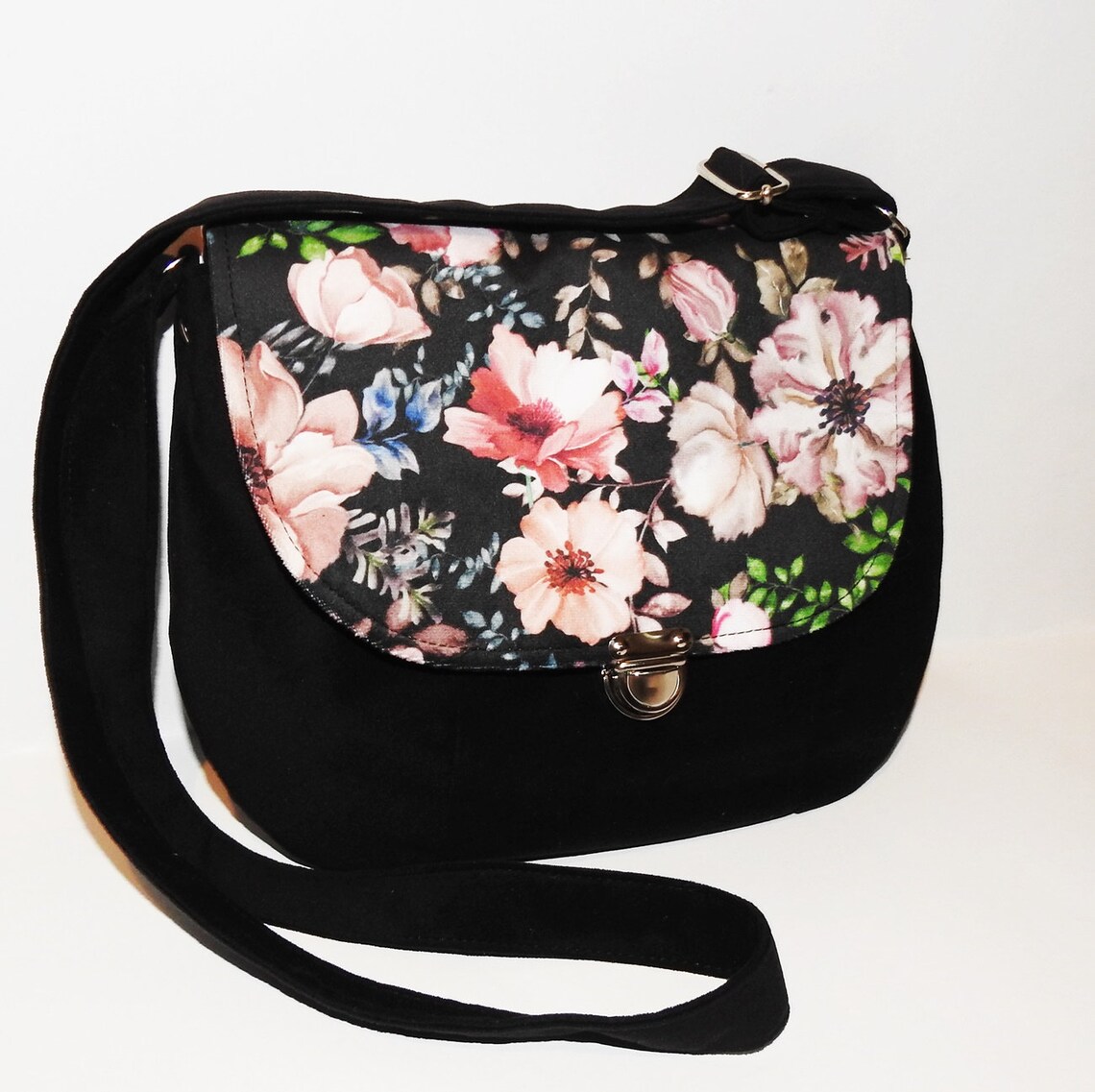 Crossbody Bag / Retro Purse / Floral Bag / Floral Purse / - Etsy