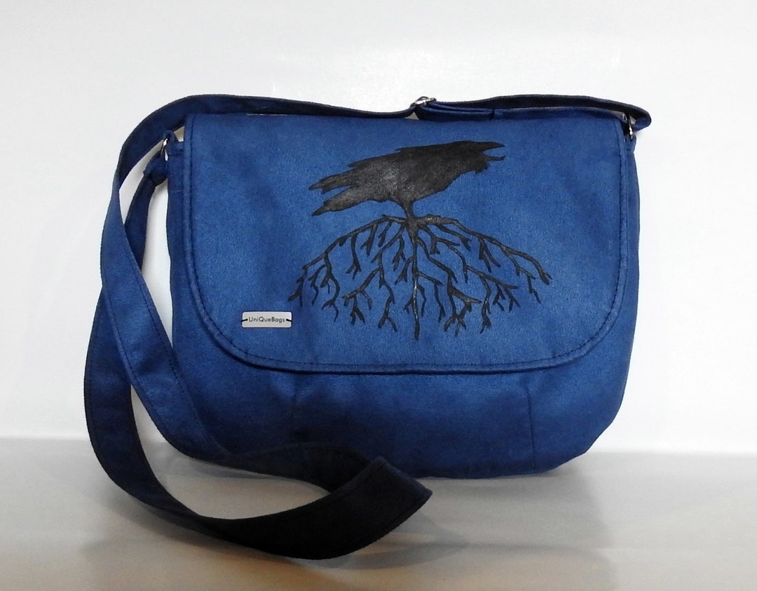 Raven Purse, Crossbody Bag, Medium Messenger, Gothic Bag - Etsy