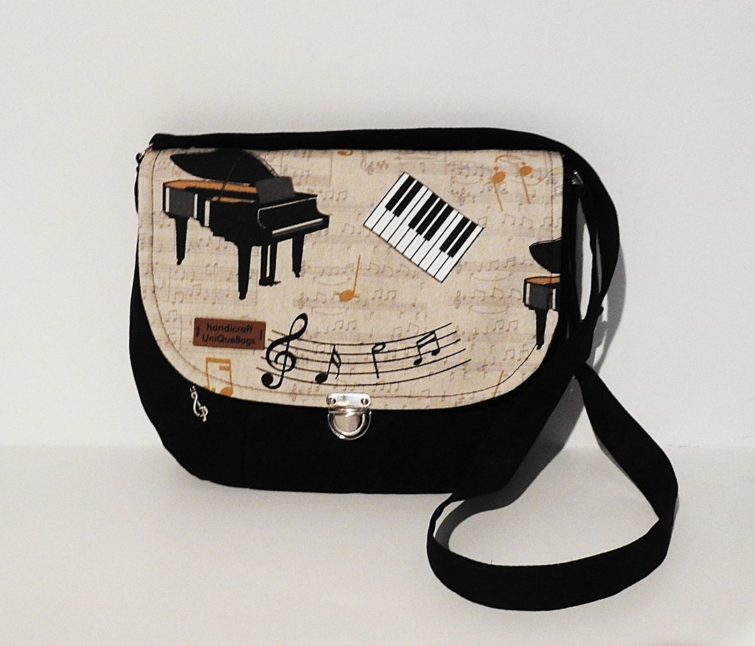 Crossbody Music Bag / Notes Purse / Music Purse / Music Notes Bag ...