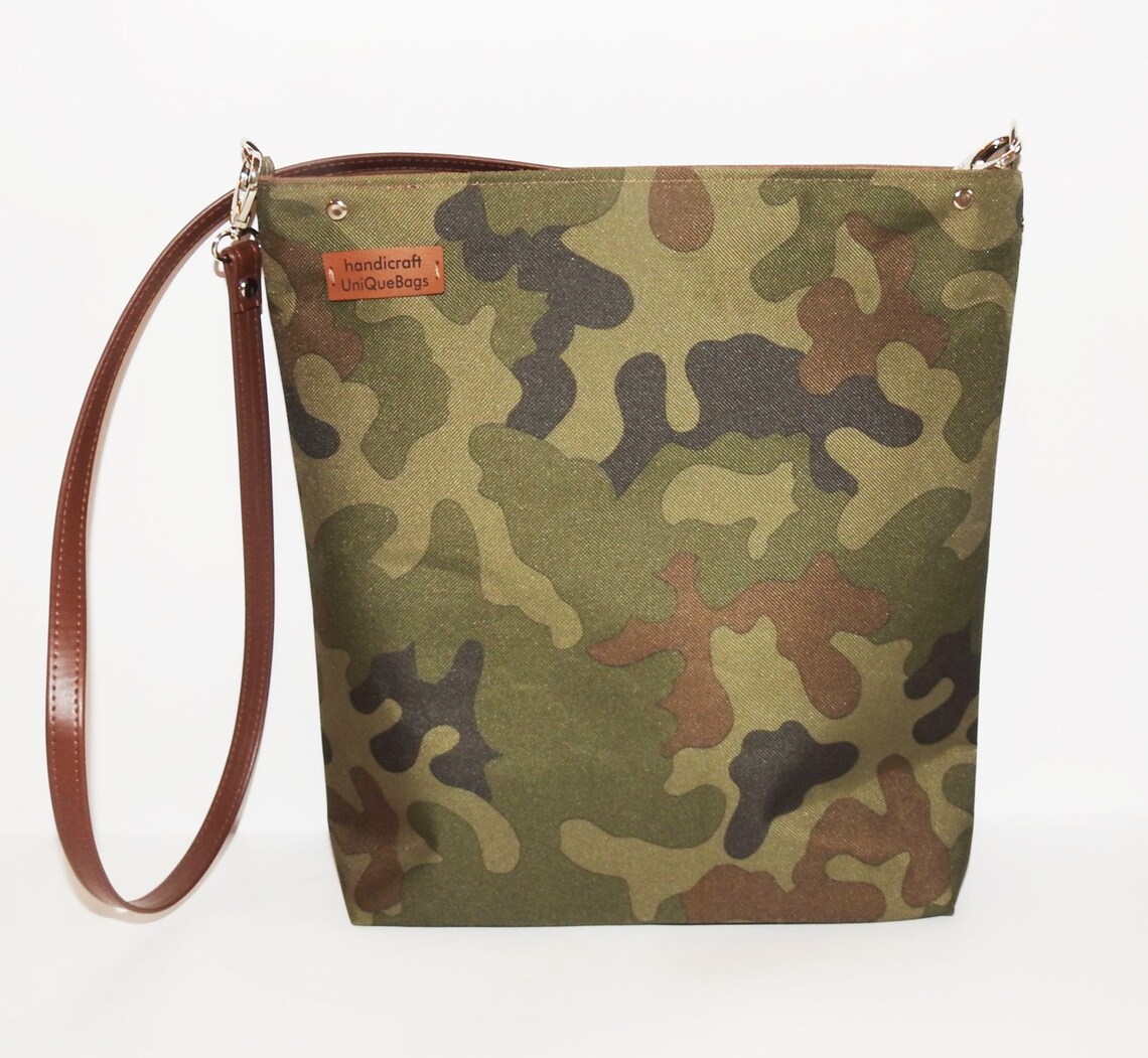 Camo Bag Crossbody Bag Military Style Bag Medium Messenger - Etsy
