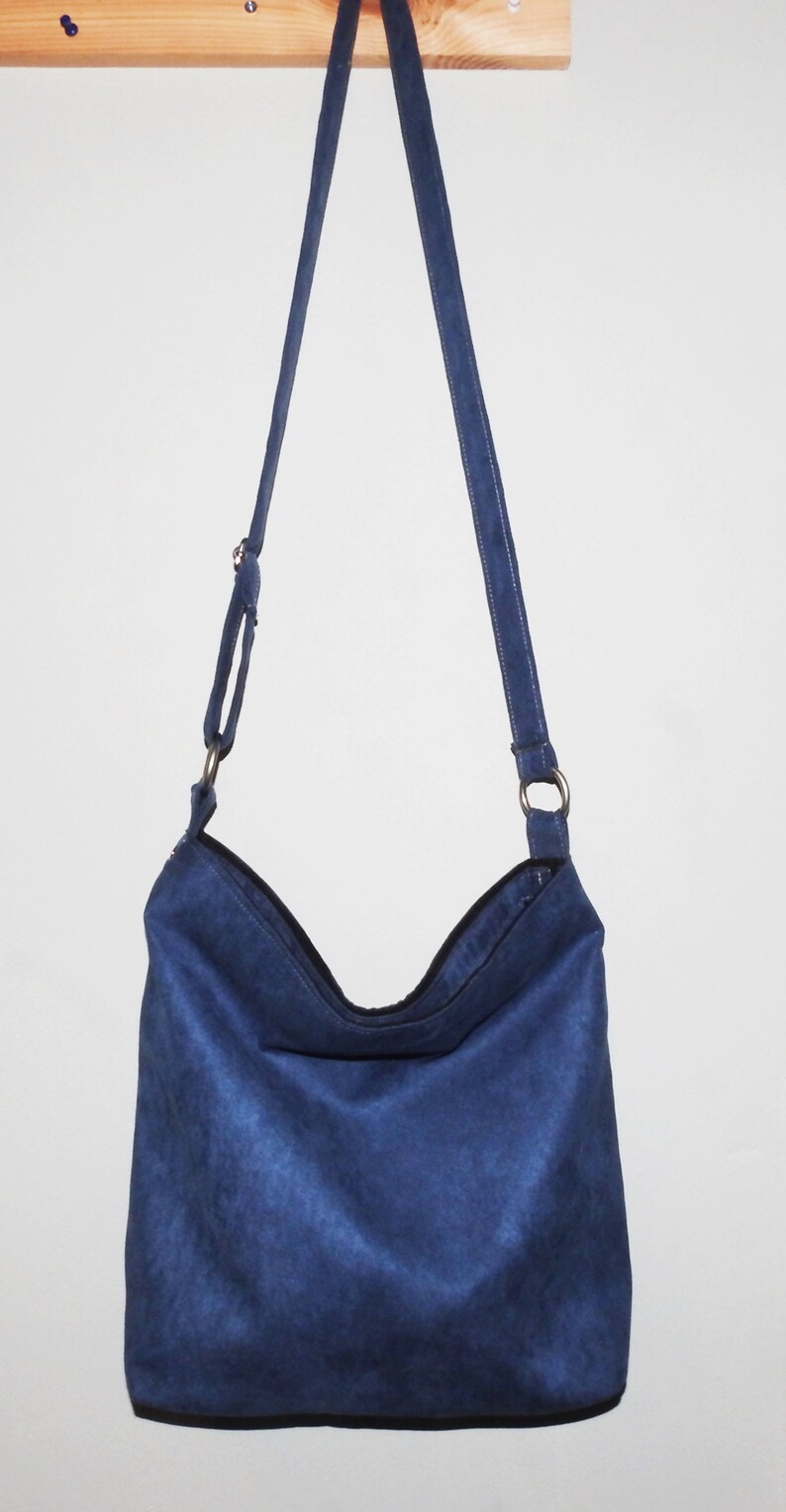Navy Blue Shopper Bag / Blue Sac Bag/ Marine Blue Purse / - Etsy