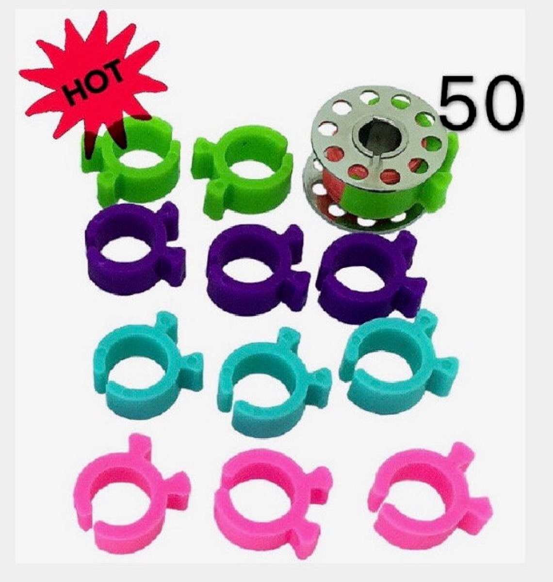 50pcs Bobbin Holder Clamp Clips Bobbin Buddies Great for | Etsy