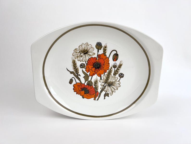 JG Meakin "poppy" Dinnerware Set, Vintage English Floral Dish Set - Etsy