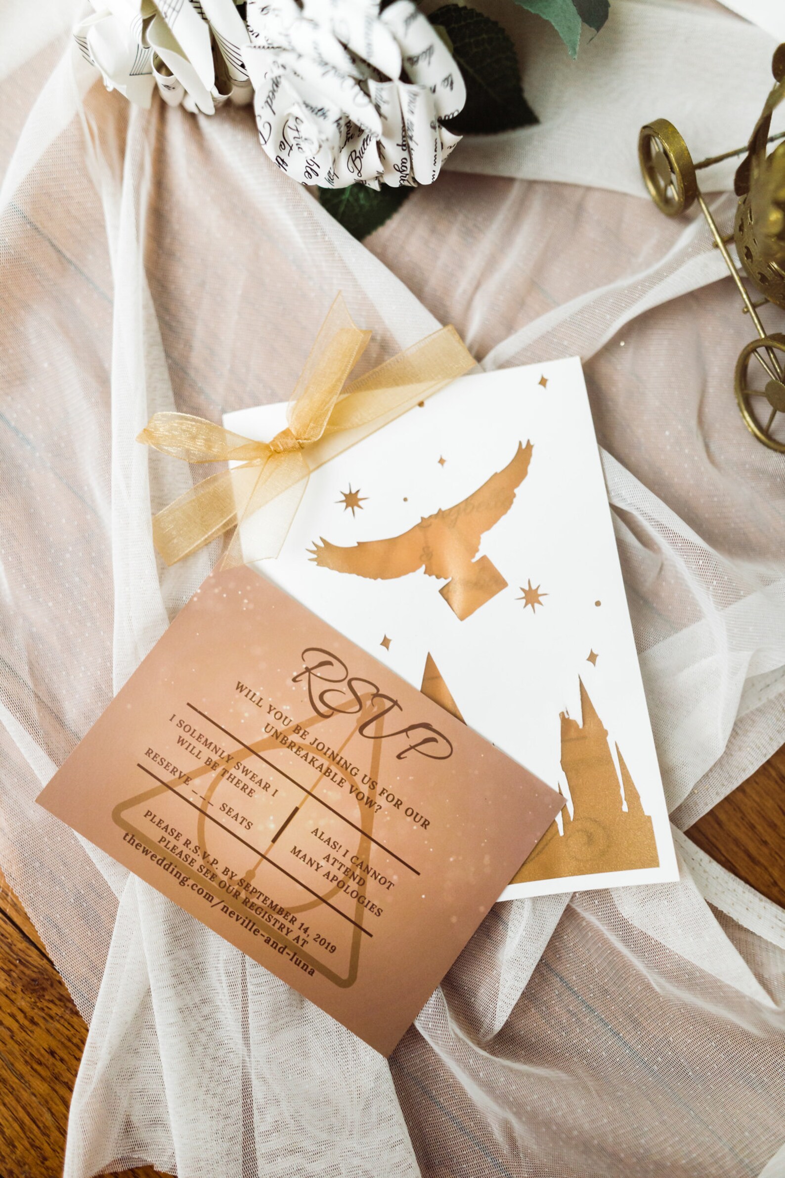 Wizard Themed Wedding Invitation PHYSICAL NOT DIGITAL - Etsy