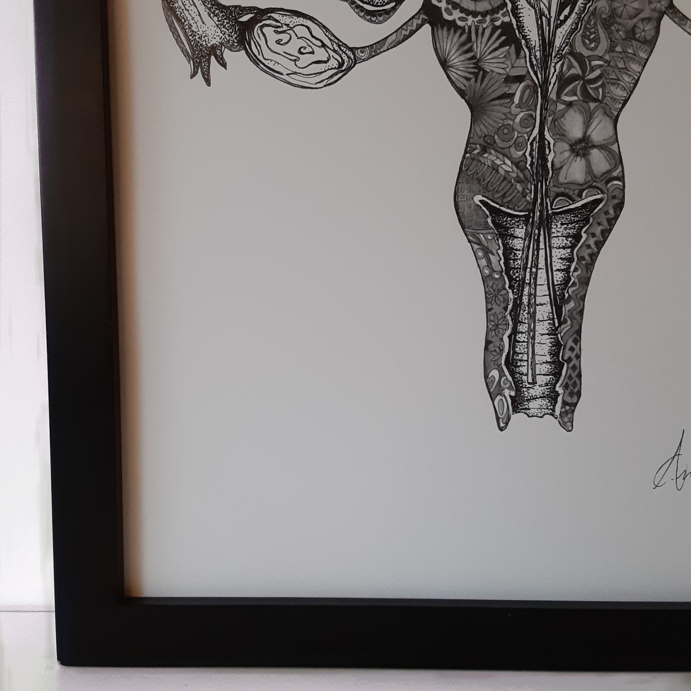 FEMALE REPRODUCTIVE SYSTEM, 5 X 7, 8 X 10, or 11 X 14 Art Print ...