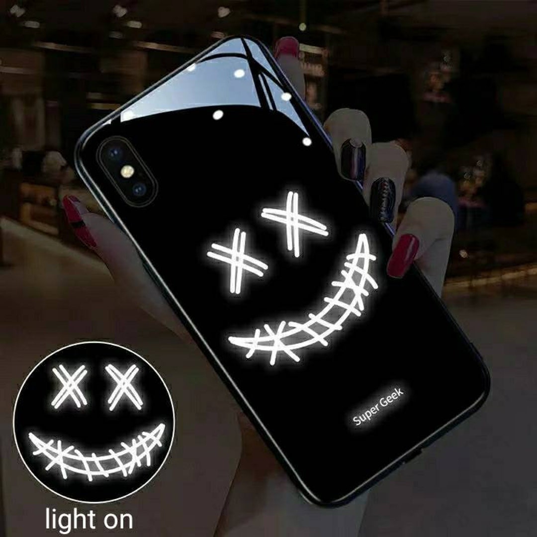 IPhone Super Geek Led Light Case - Etsy